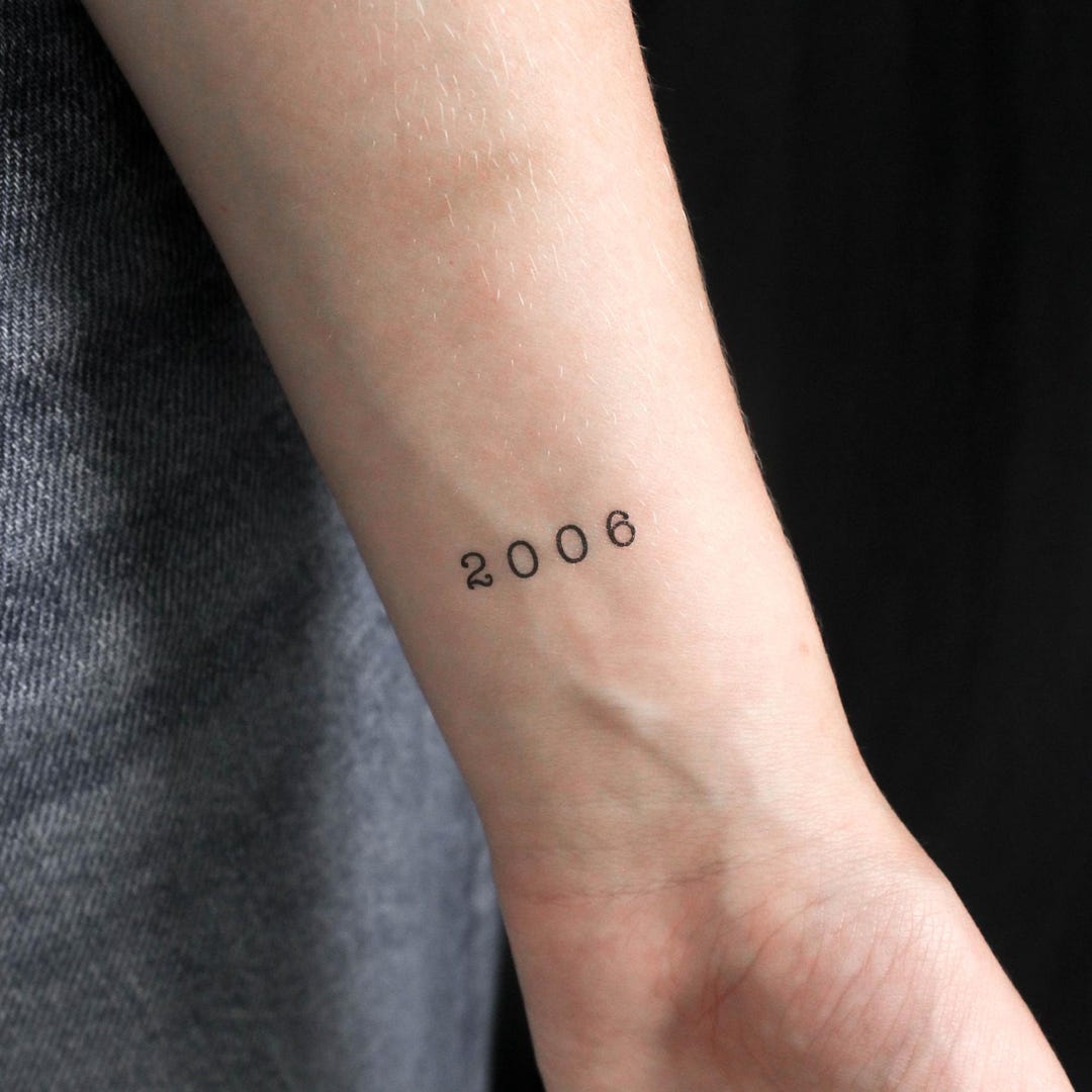 2006 Birth Year Temporary Tattoo (set of 3) - Etsy