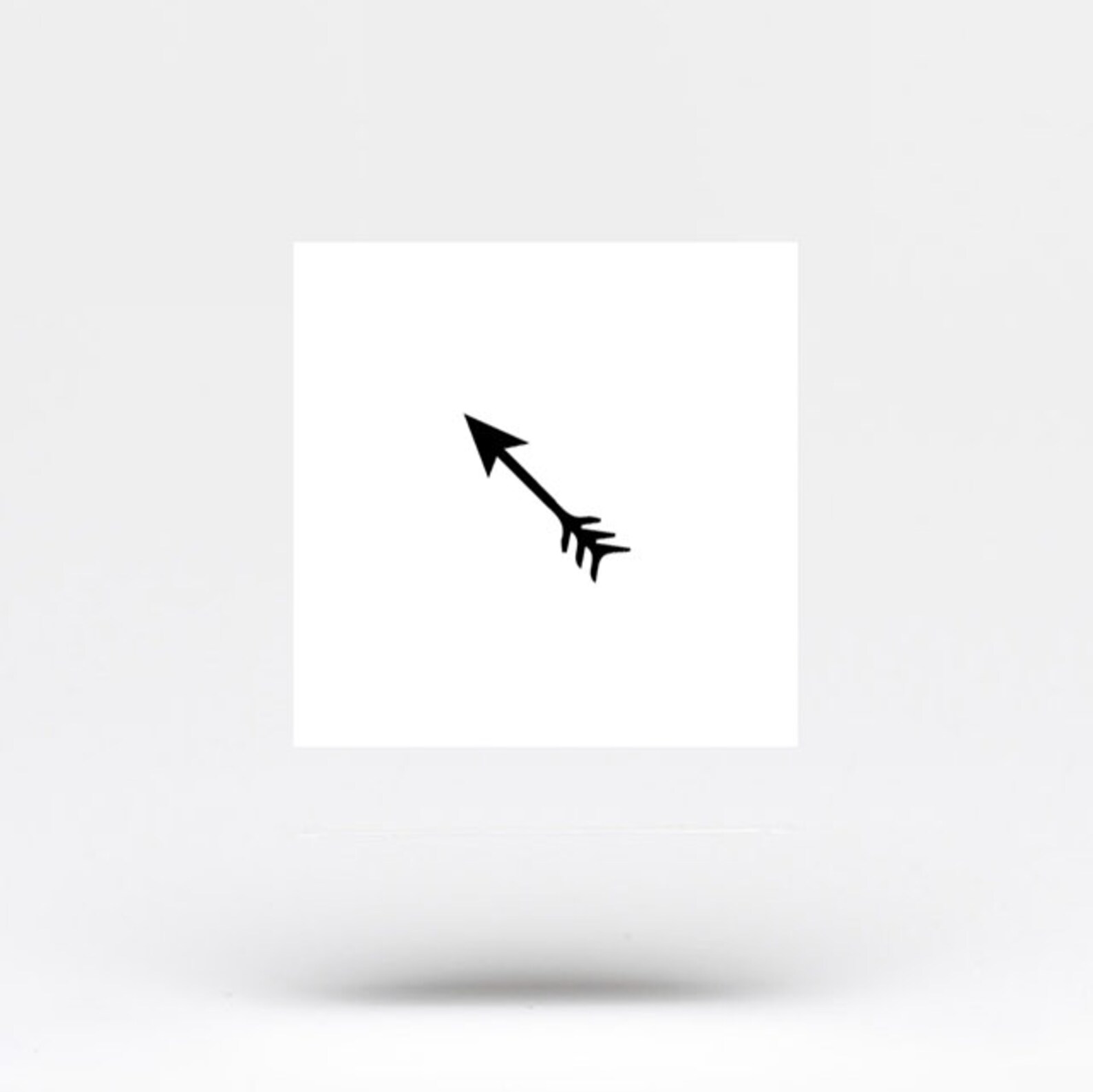 Tiny Arrow Temporary Tattoo set of 3 | Etsy