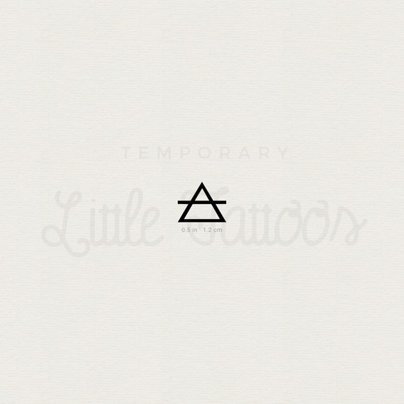 Transcend Symbol Temporary Tattoo set of 3 - Etsy