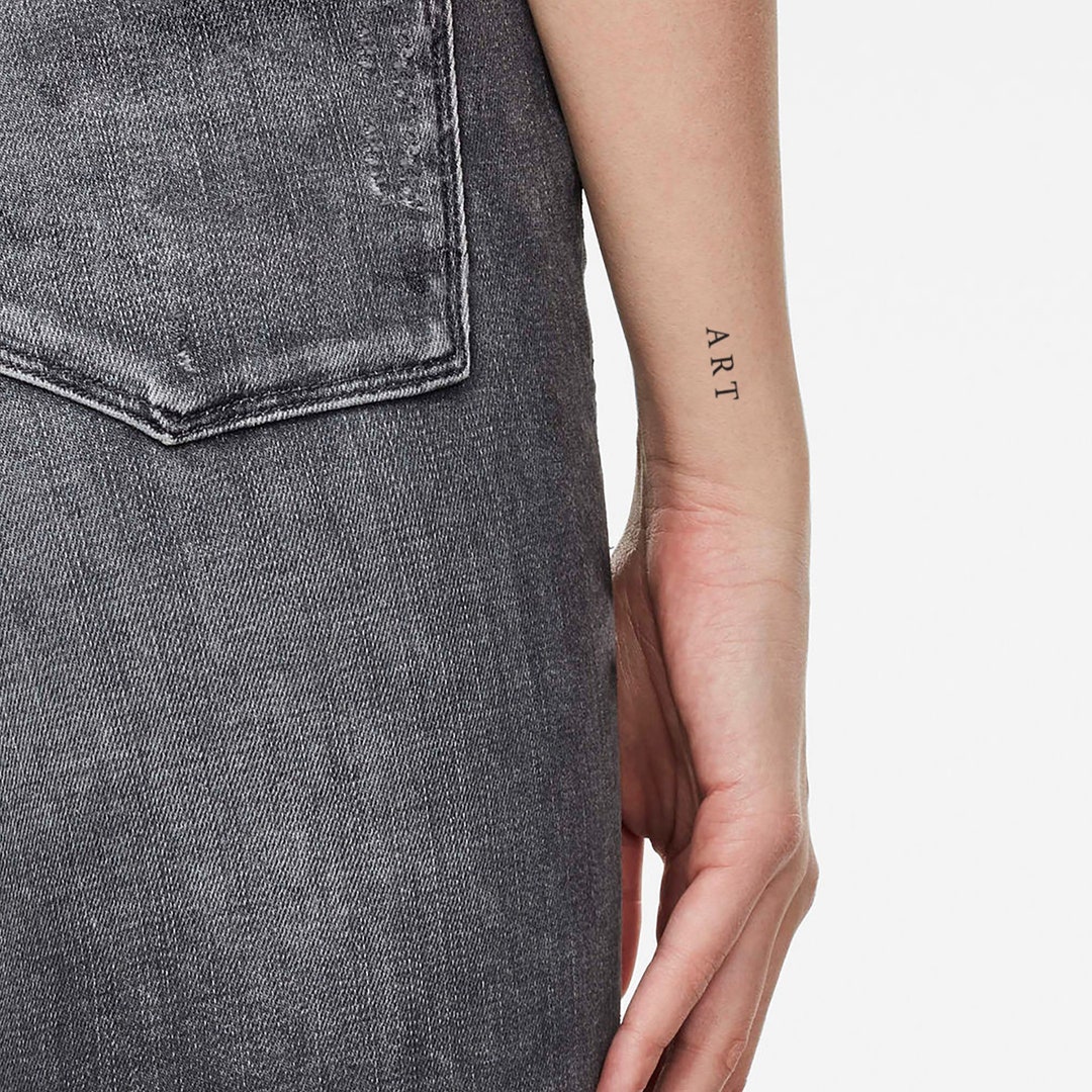 ART Temporary Tattoo (set of 3) - Etsy