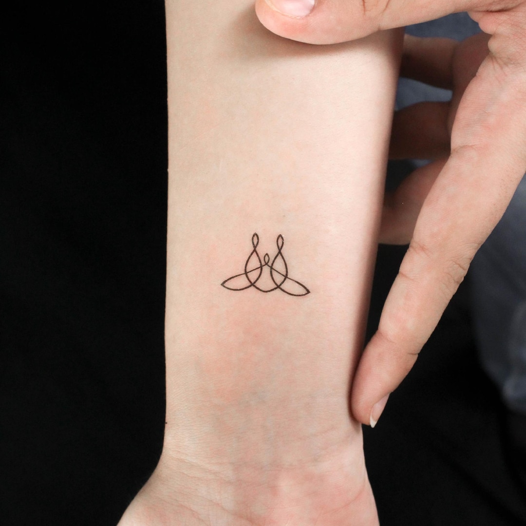 Small Family of Three Unity Symbol Temporary Tattoo (set of 3) - Etsy