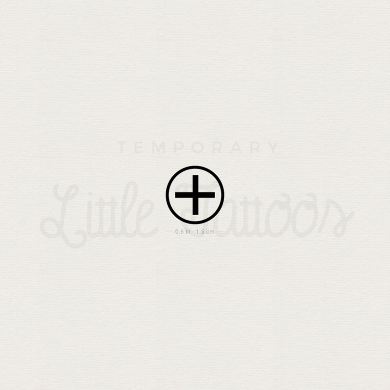 Ailm Symbol Temporary Tattoo set of 3 - Etsy