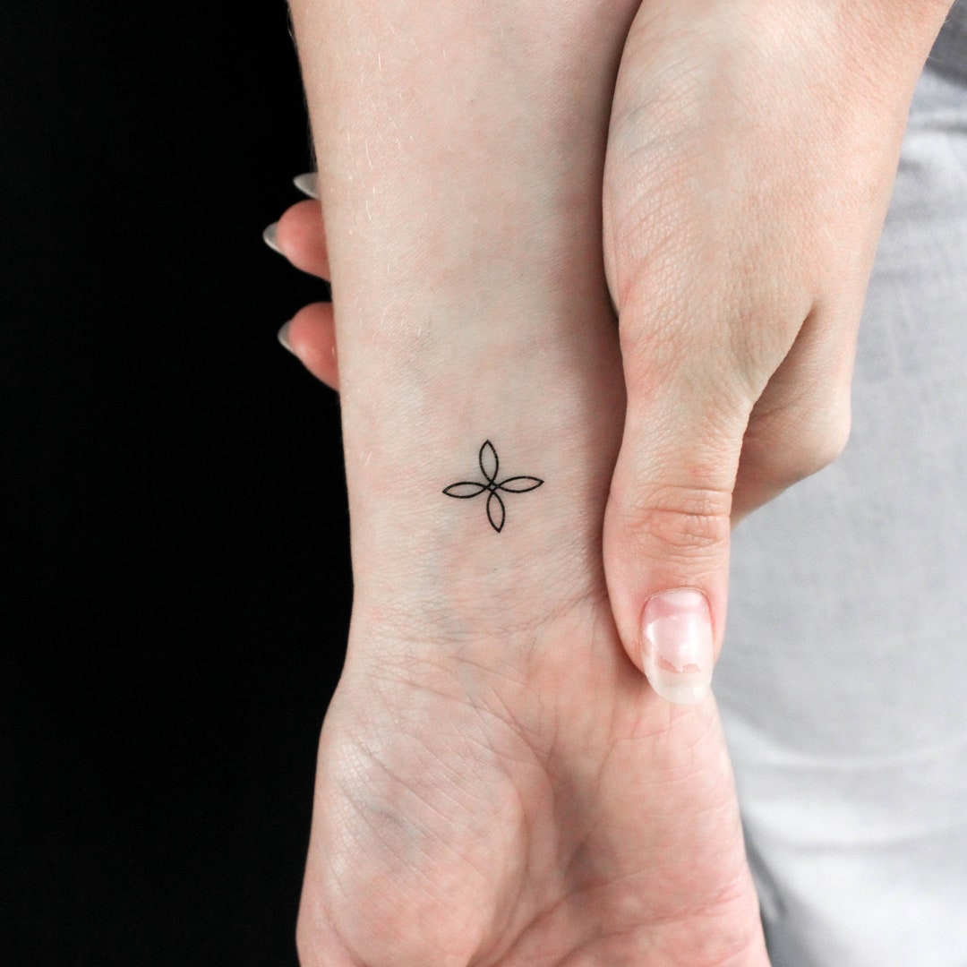 Small Quaternary Knot Temporary Tattoo (set of 3) - Etsy