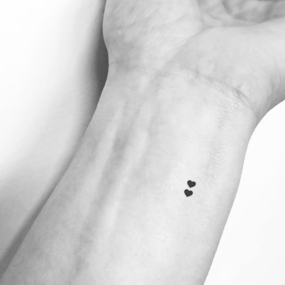 Small Black Heart Tattoo