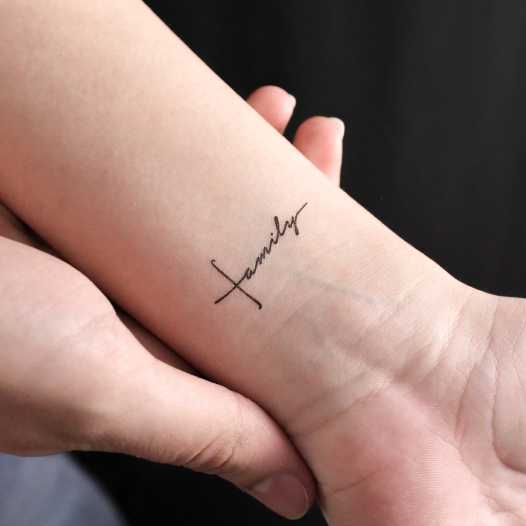 Family Cross Temporary Tattoo (set of 3) - Etsy