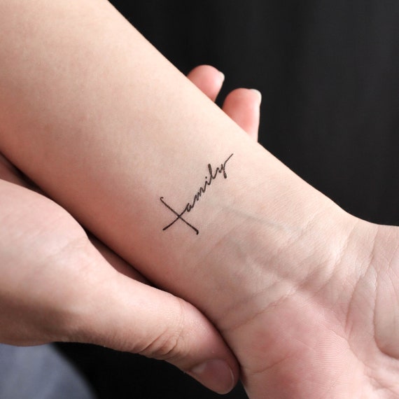 Family First Tattoo On Wrist