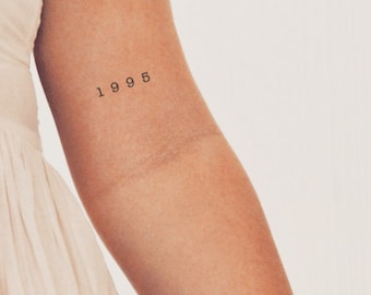 1993 Birth Year Temporary Tattoo set of 3 - Etsy
