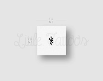 Ubuntu Symbol Temporary Tattoo set of 3 - Etsy