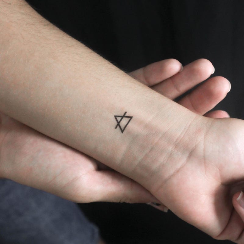 Triangle Tattoo - Etsy