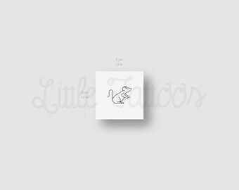 Black Rat Temporary Tattoo Sticker set of 2 - Etsy