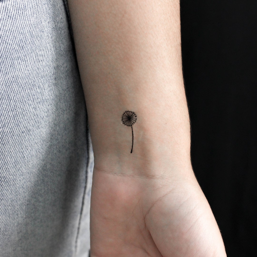 Small Dandelion Temporary Tattoo (set of 3) - Etsy