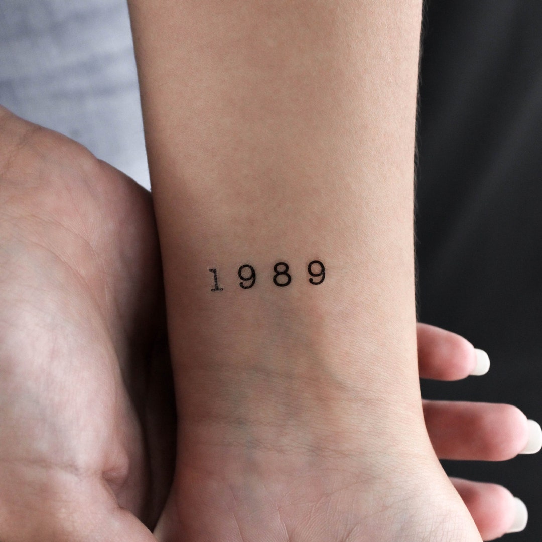 1989 Birth Year Temporary Tattoo (set of 3) - Etsy