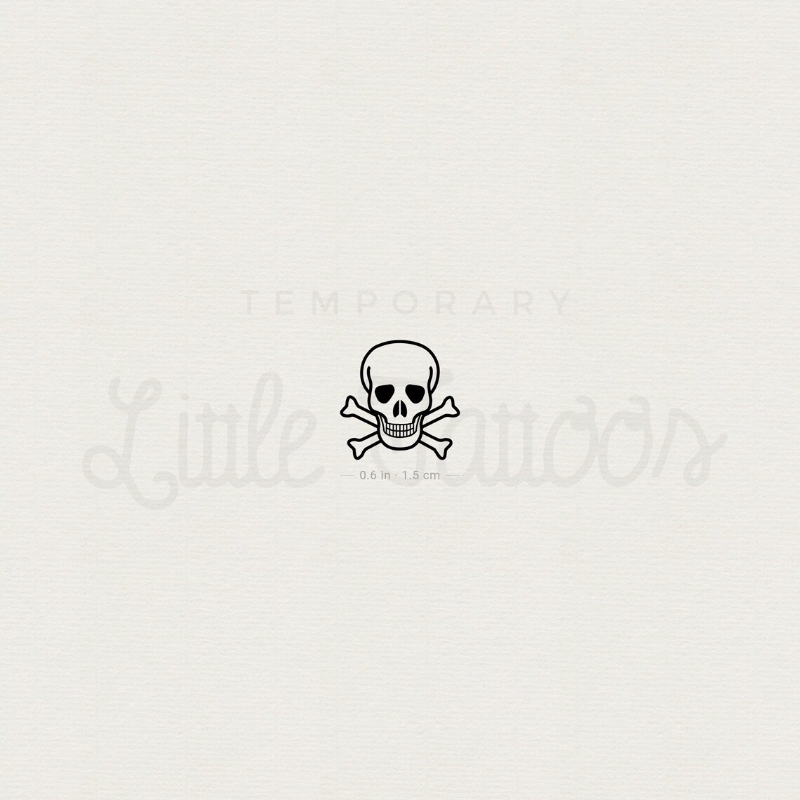 Danger Skull Temporary Tattoo set of 3 - Etsy
