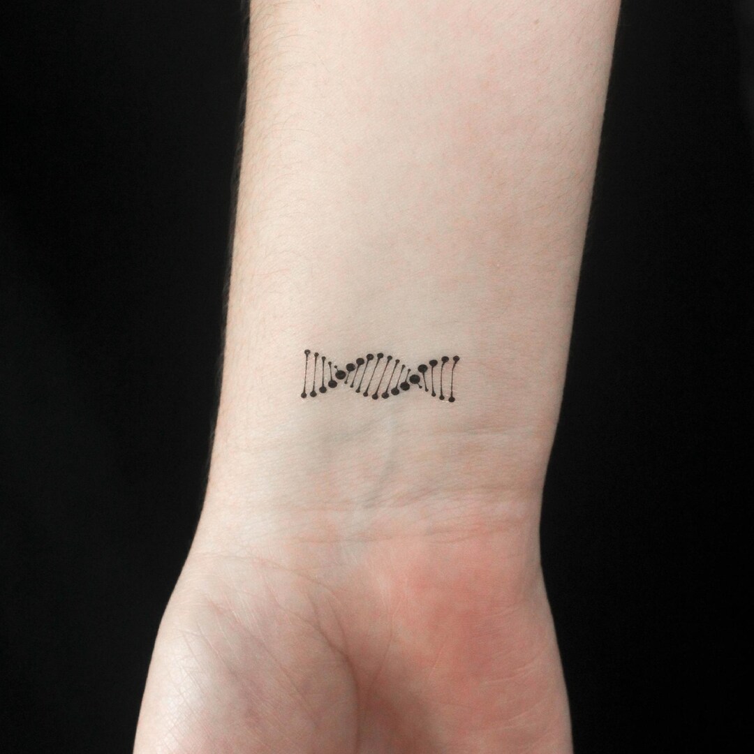 DNA Temporary Tattoo (set of 3) - Etsy