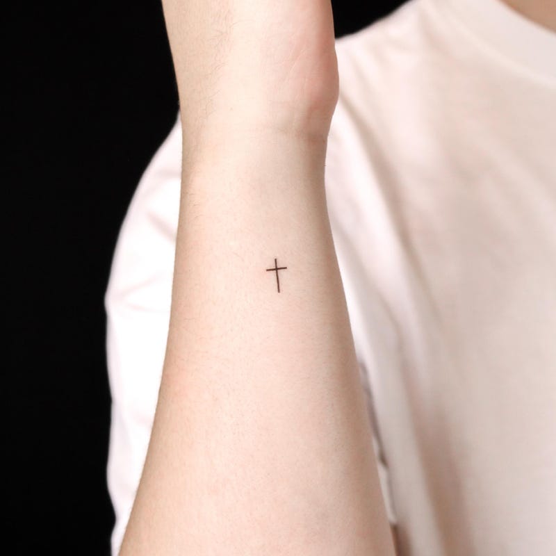 Temporary Tattoo Cross - Etsy
