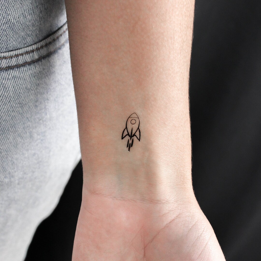 Simple Rocket Tattoo Temporary Tattoo: Rocket Online Wholesale