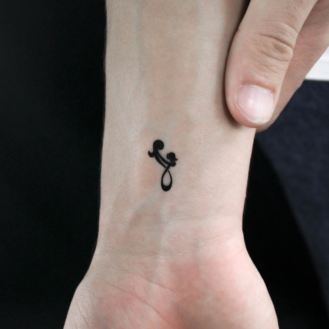 Small Mother, Daughter and Son Symbol Temporary Tattoo (set of 3) - Etsy