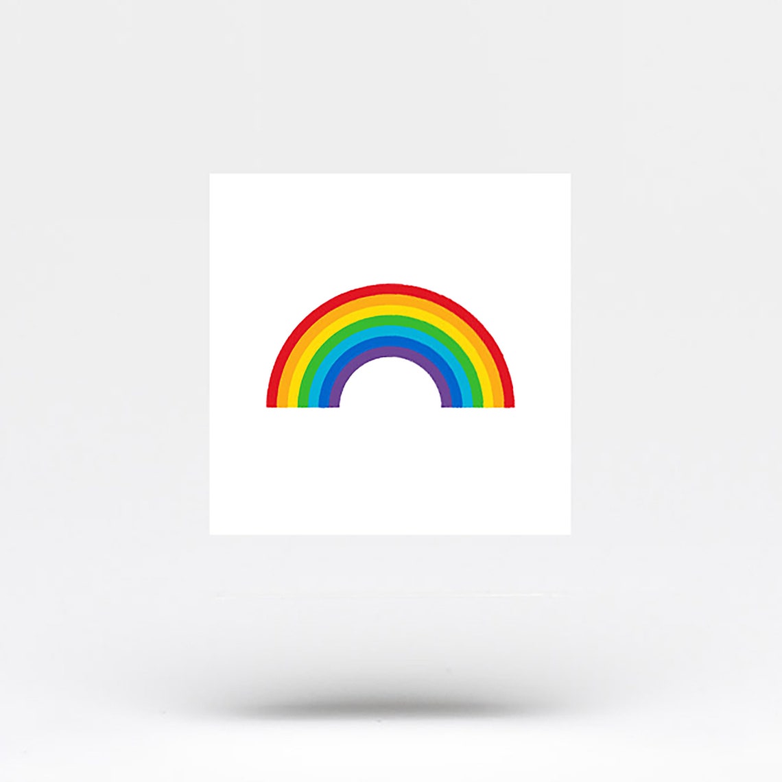 Rainbow Temporary Tattoo set of 3 - Etsy