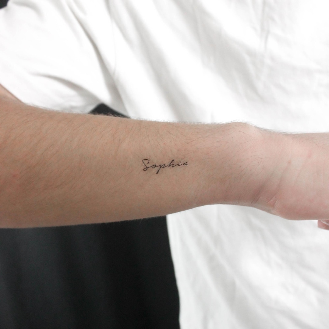 Sophia Temporary Tattoo (set of 3) - Etsy