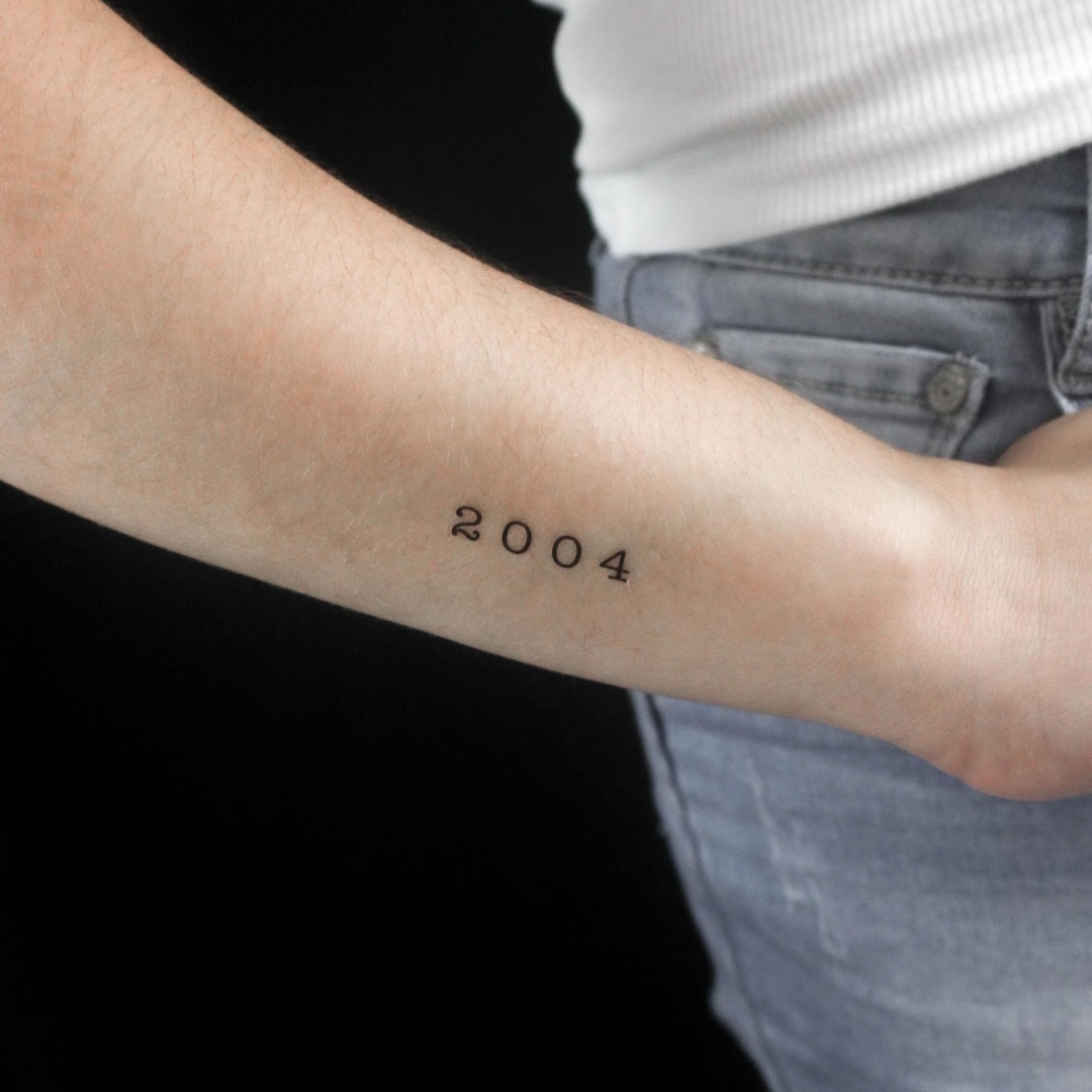 2004 Birth Year Temporary Tattoo (set of 3) - Etsy