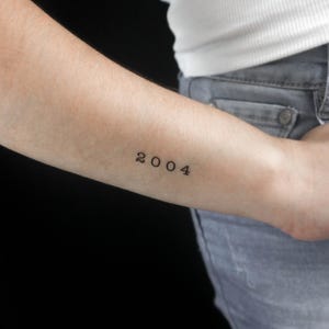 2004 Birth Year Temporary Tattoo (set of 3) - Etsy
