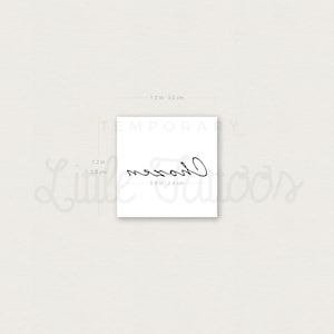Chozen Temporary Tattoo (set of 3) - Etsy