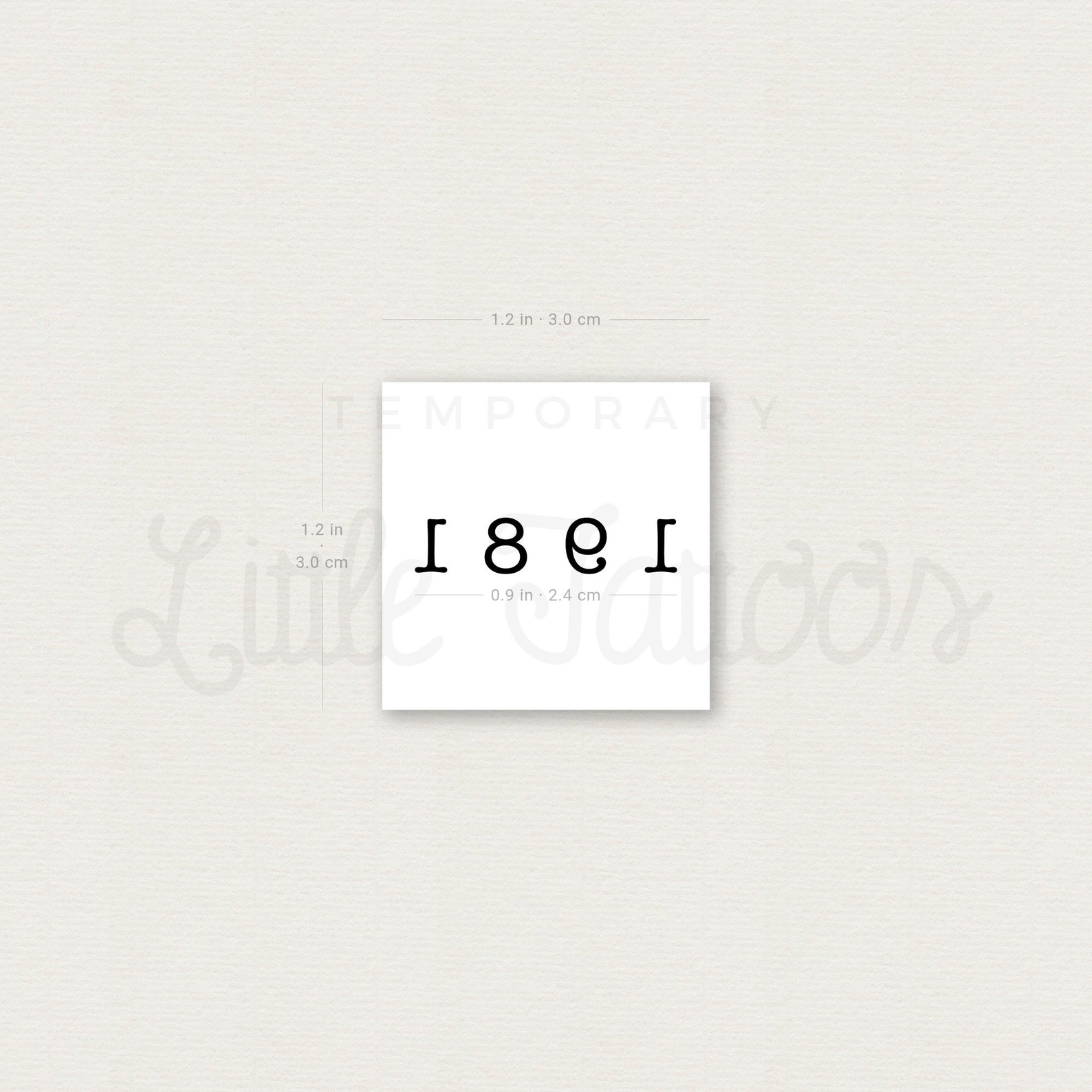 1981 Birth Year Temporary Tattoo (set of 3) - Etsy