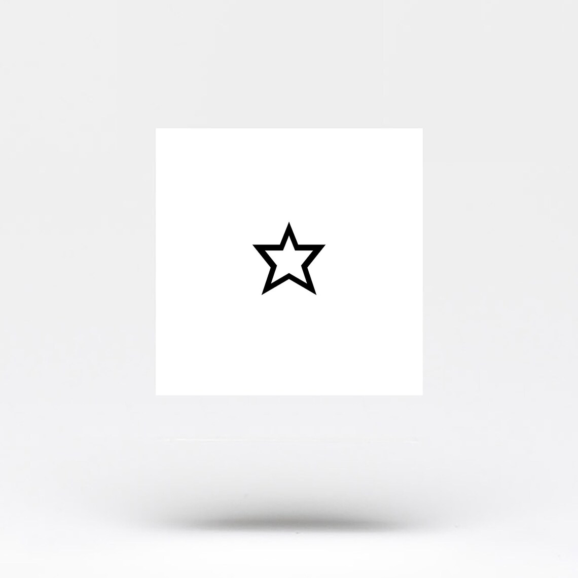 Small Star Outline Temporary Tattoo set of 3 - Etsy