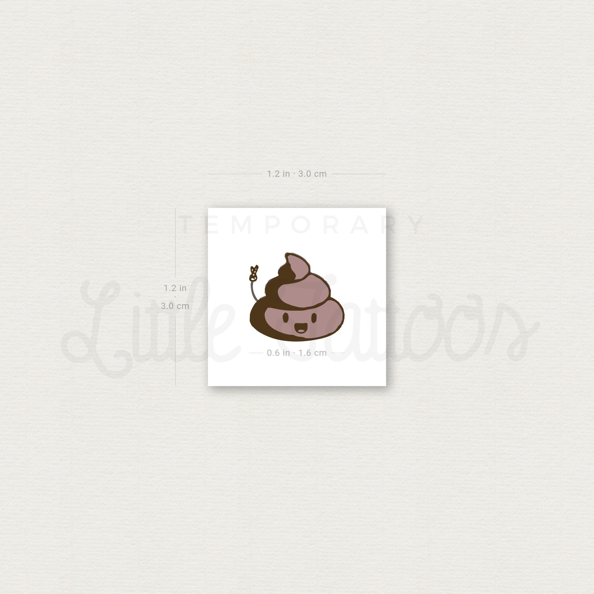 Pile of Poop Temporary Tattoo (set of 3) - Etsy