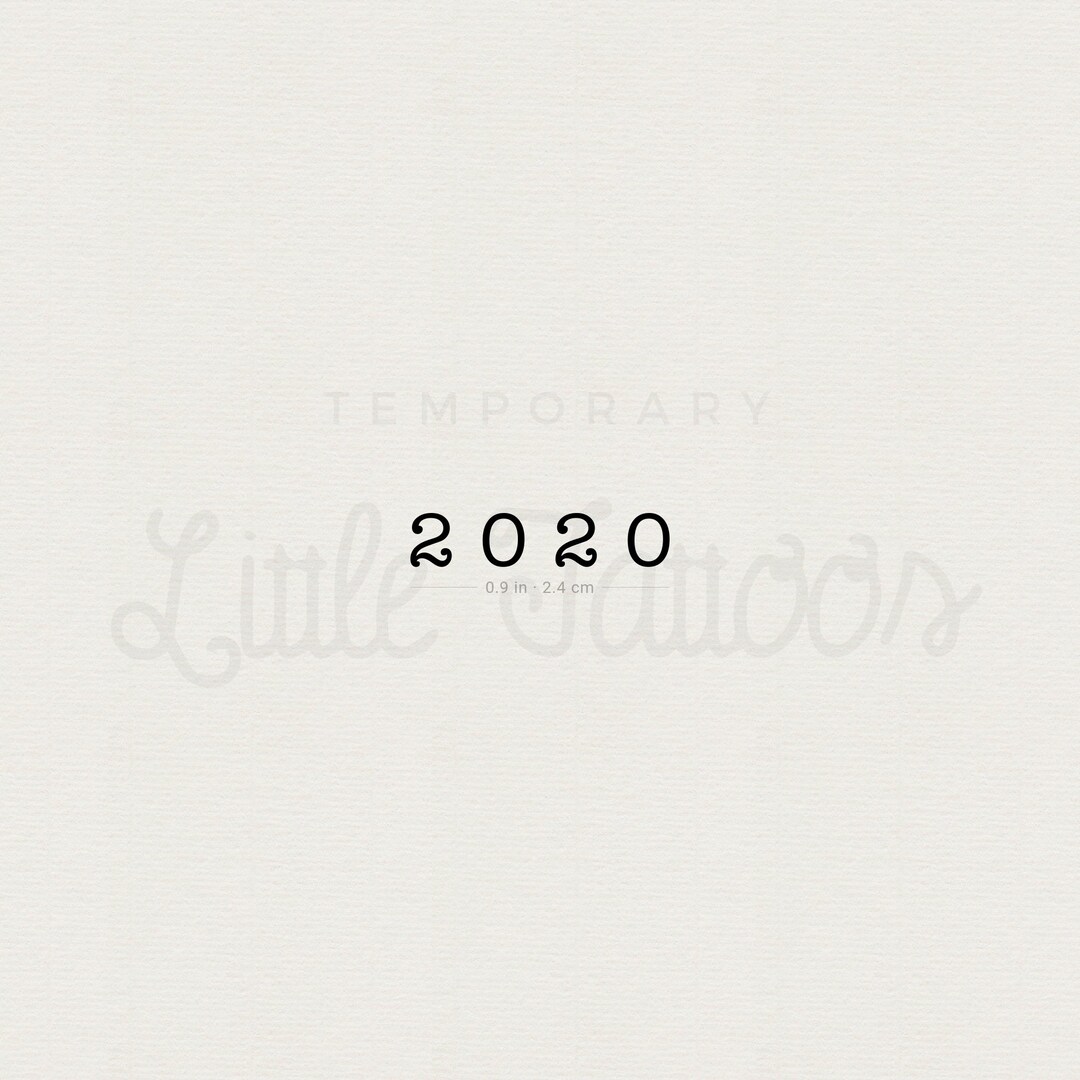 2020 Birth Year Temporary Tattoo set of 3 - Etsy