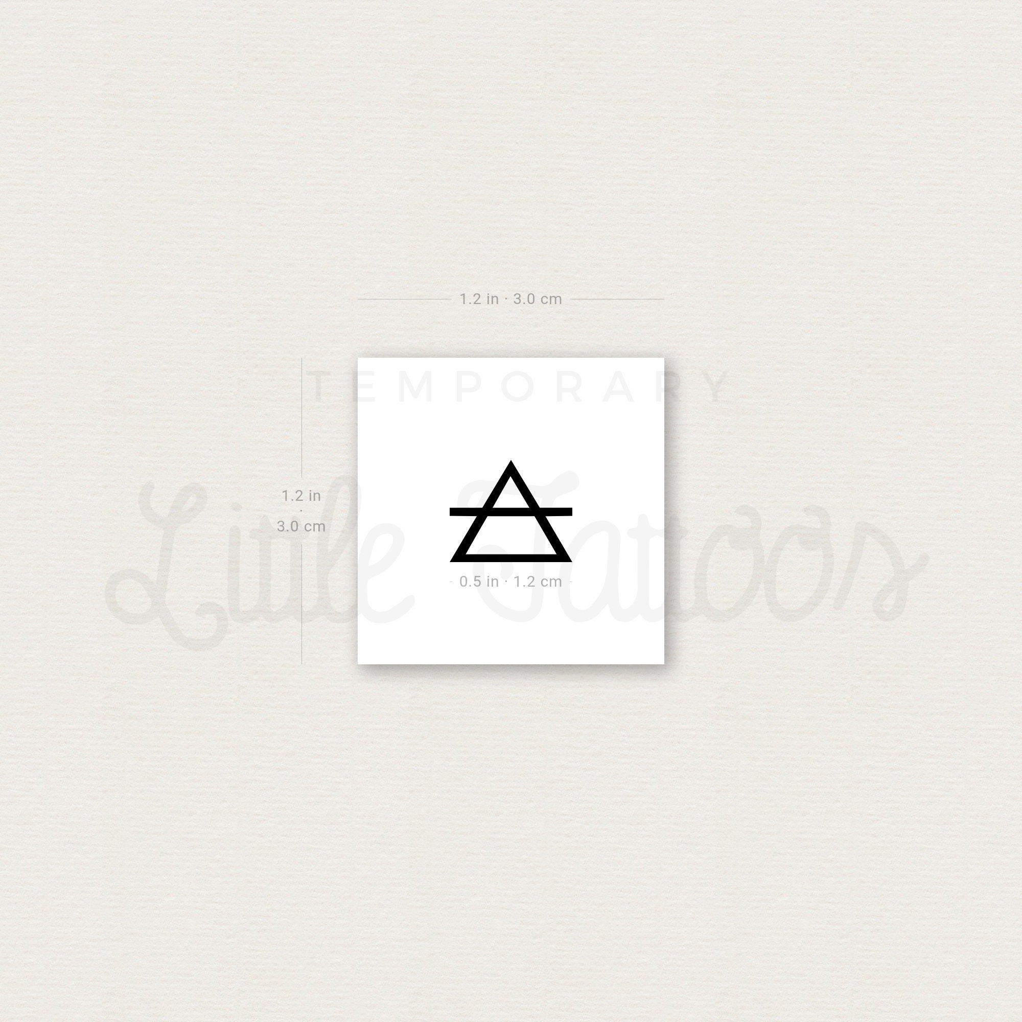 Transcend Symbol Temporary Tattoo set of 3 - Etsy