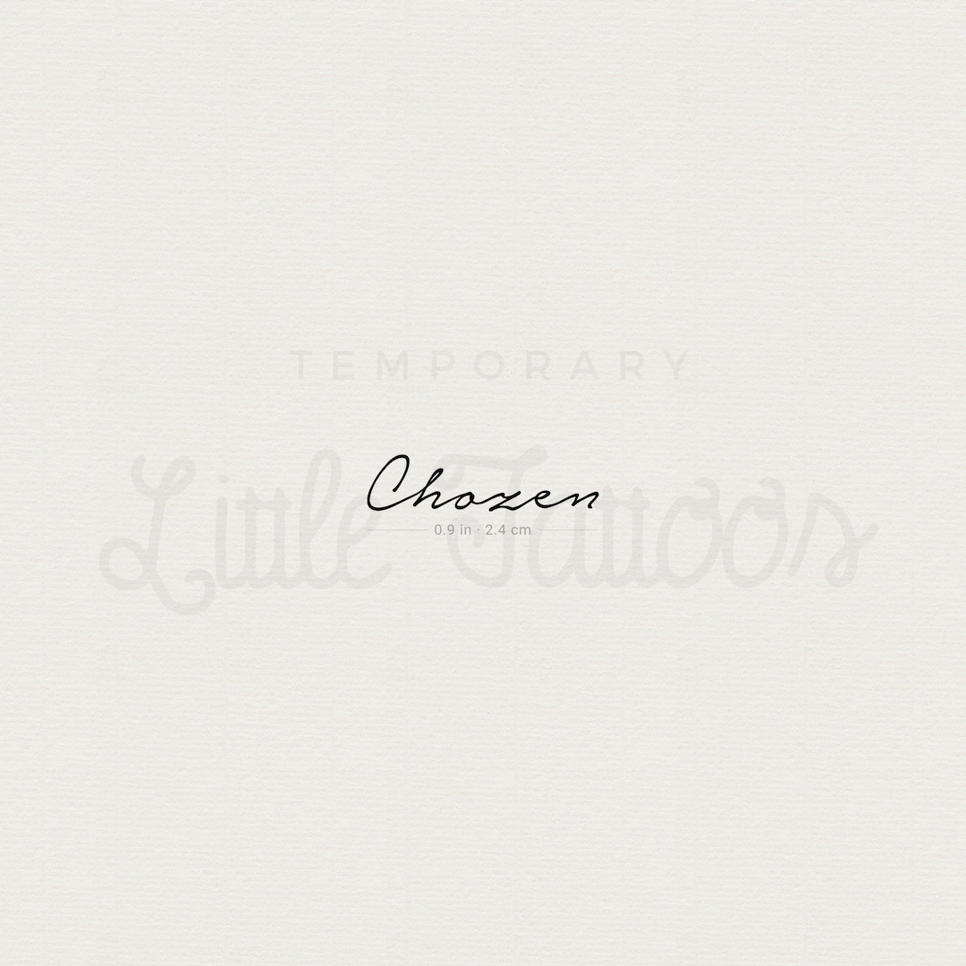 Chozen Temporary Tattoo set of 3 - Etsy