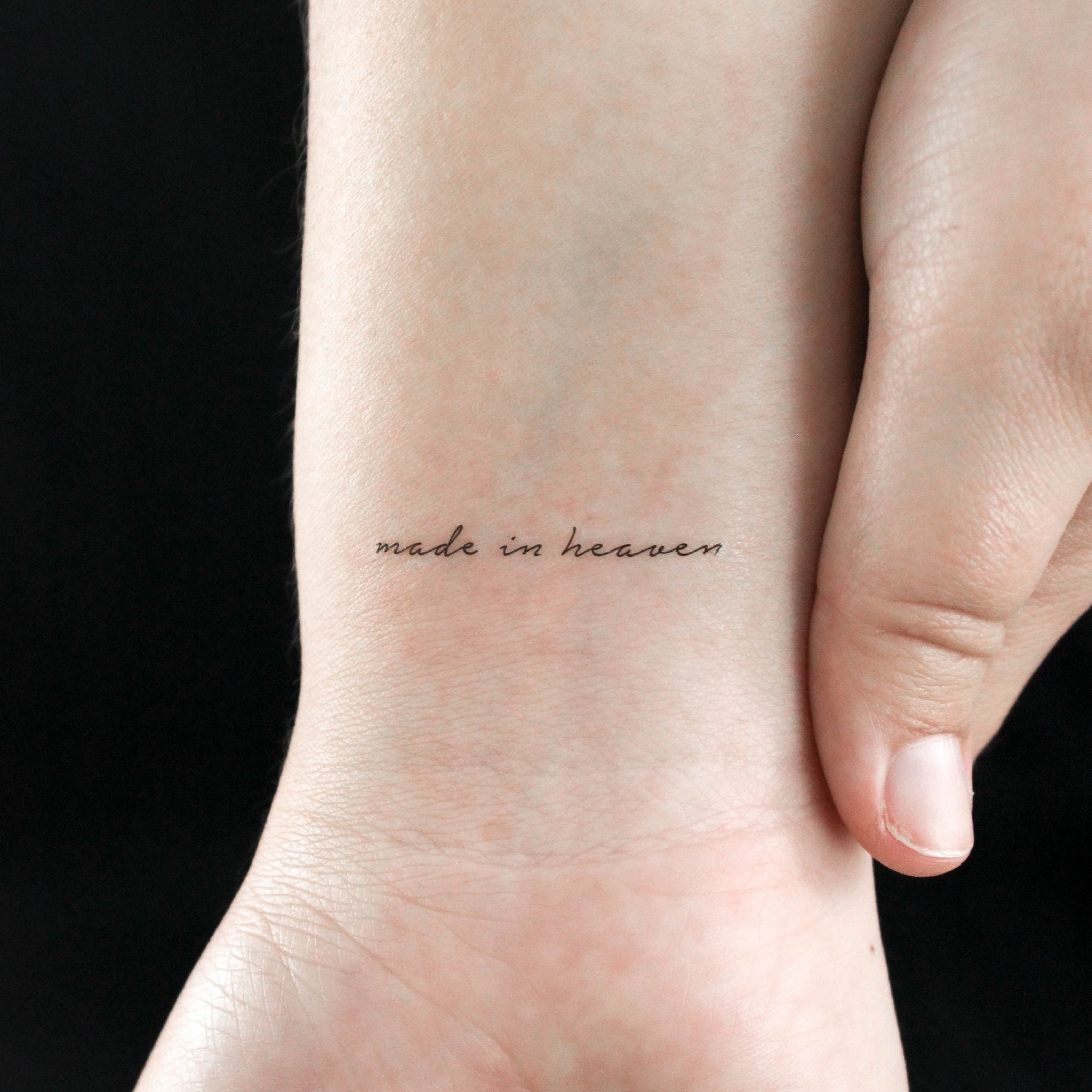 Heaven Script Tattoos