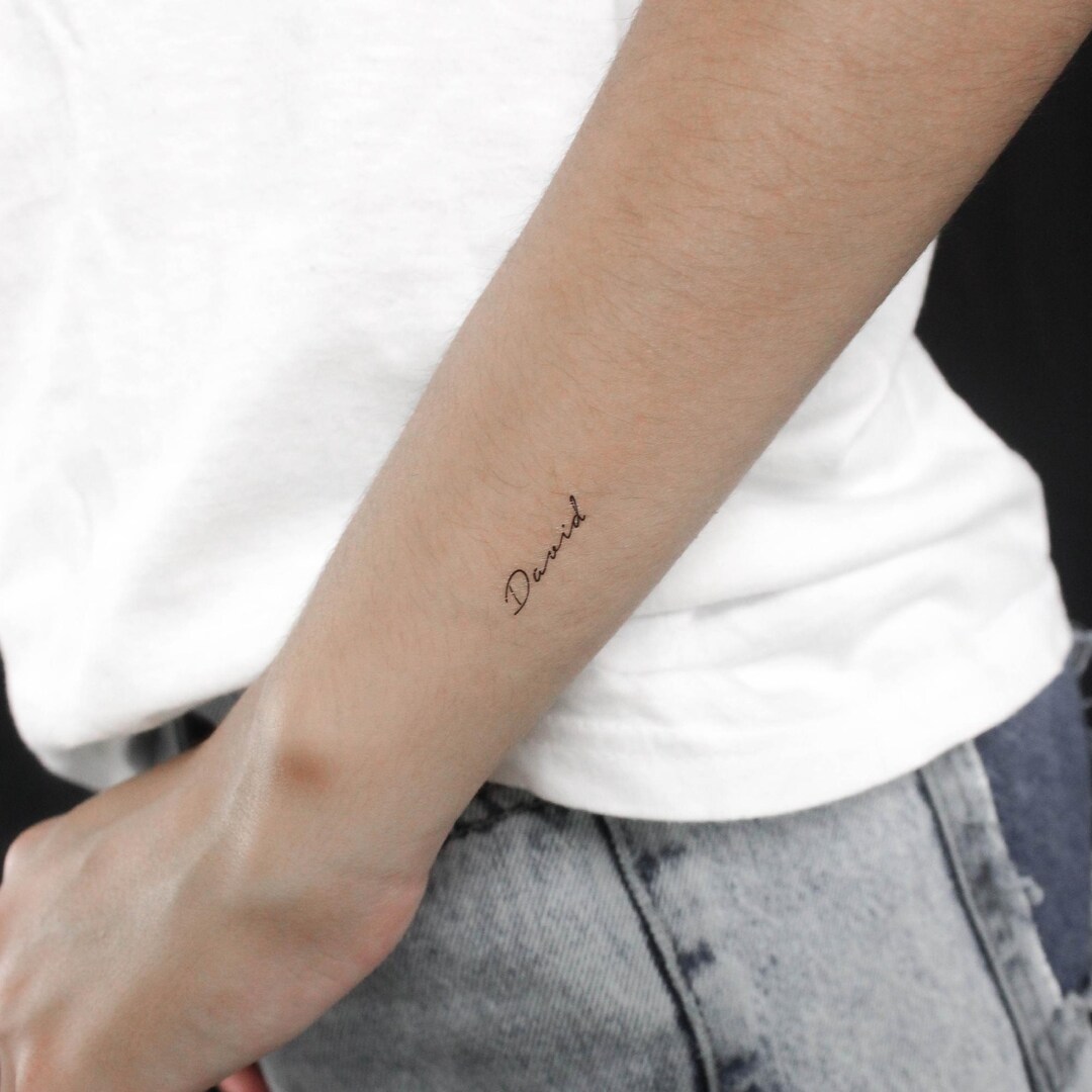 David Temporary Tattoo (set of 3) - Etsy