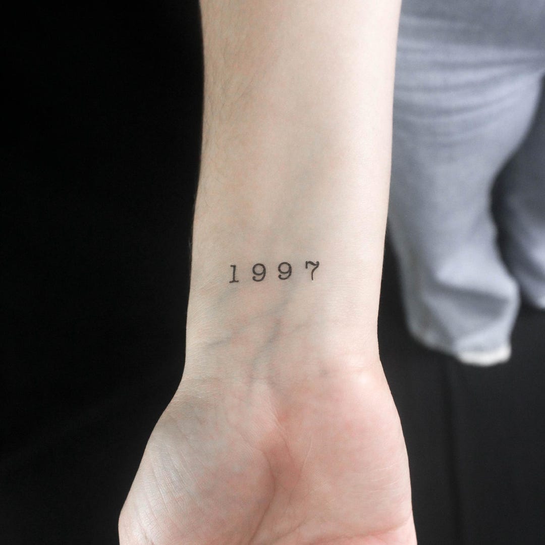 1997 Birth Year Temporary Tattoo (set of 3) - Etsy