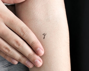 G Letter Temporary Tattoo set of 3 - Etsy