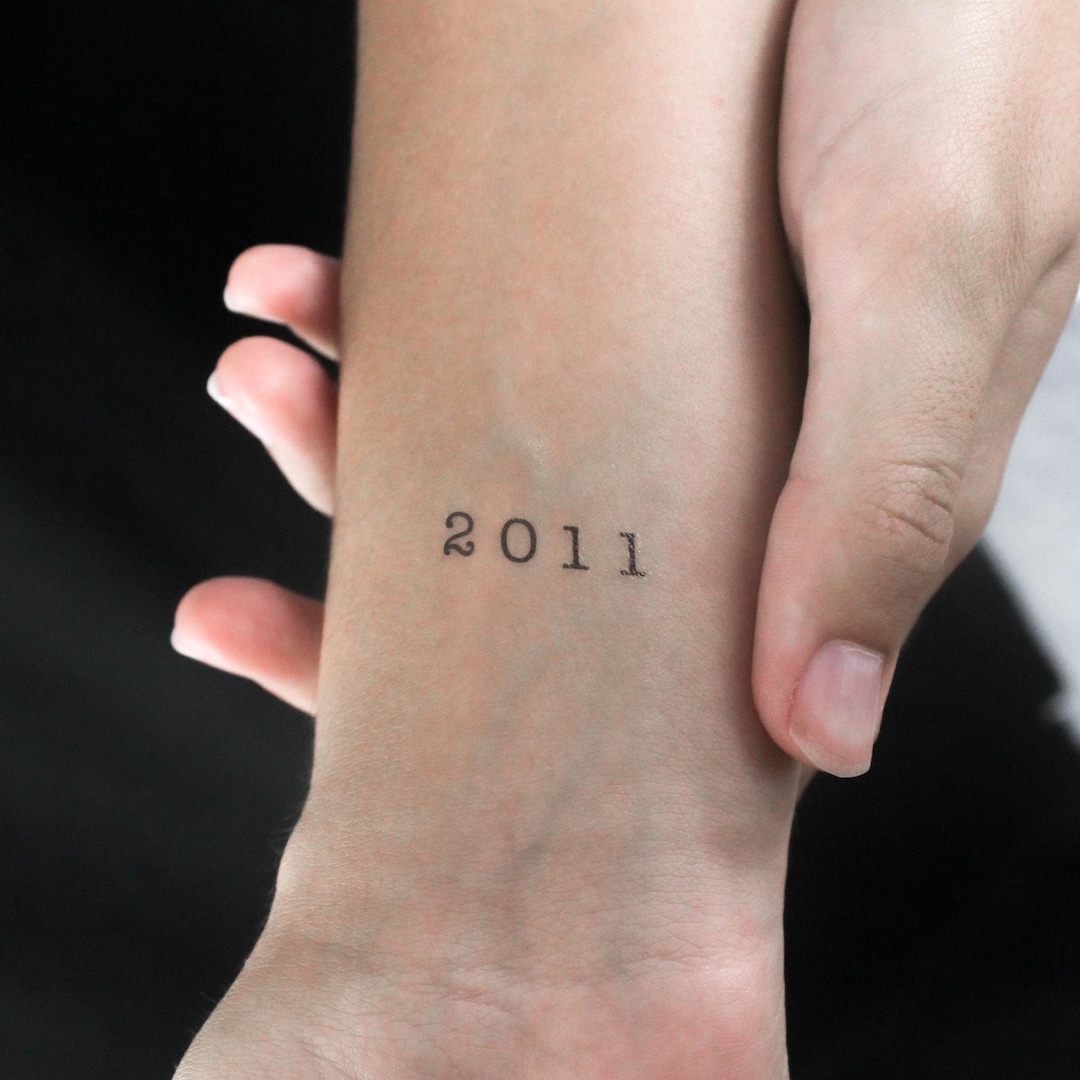 2011 Birth Year Temporary Tattoo (set of 3) - Etsy