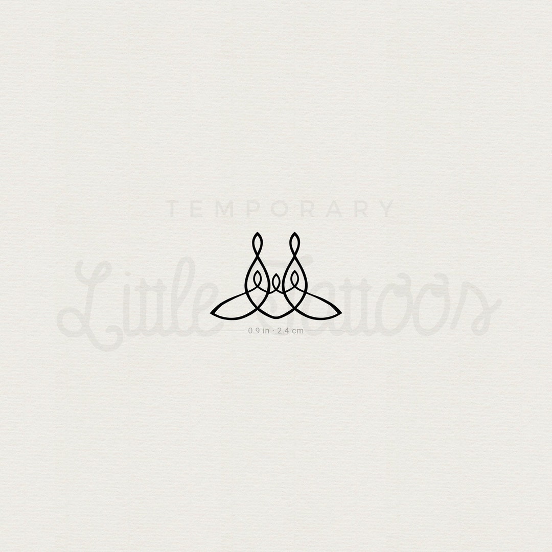 Small Family of Five Unity Symbol Temporary Tattoo set of 3 - Etsy