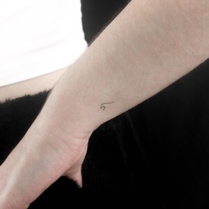 Tiny Wave Temporary Tattoo (set of 3) - Etsy