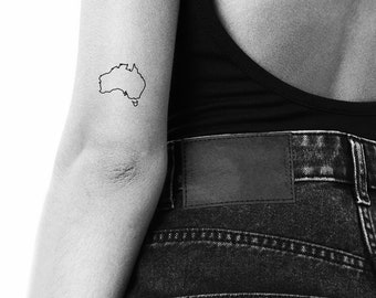Texas Map Temporary Tattoo set of 3 - Etsy