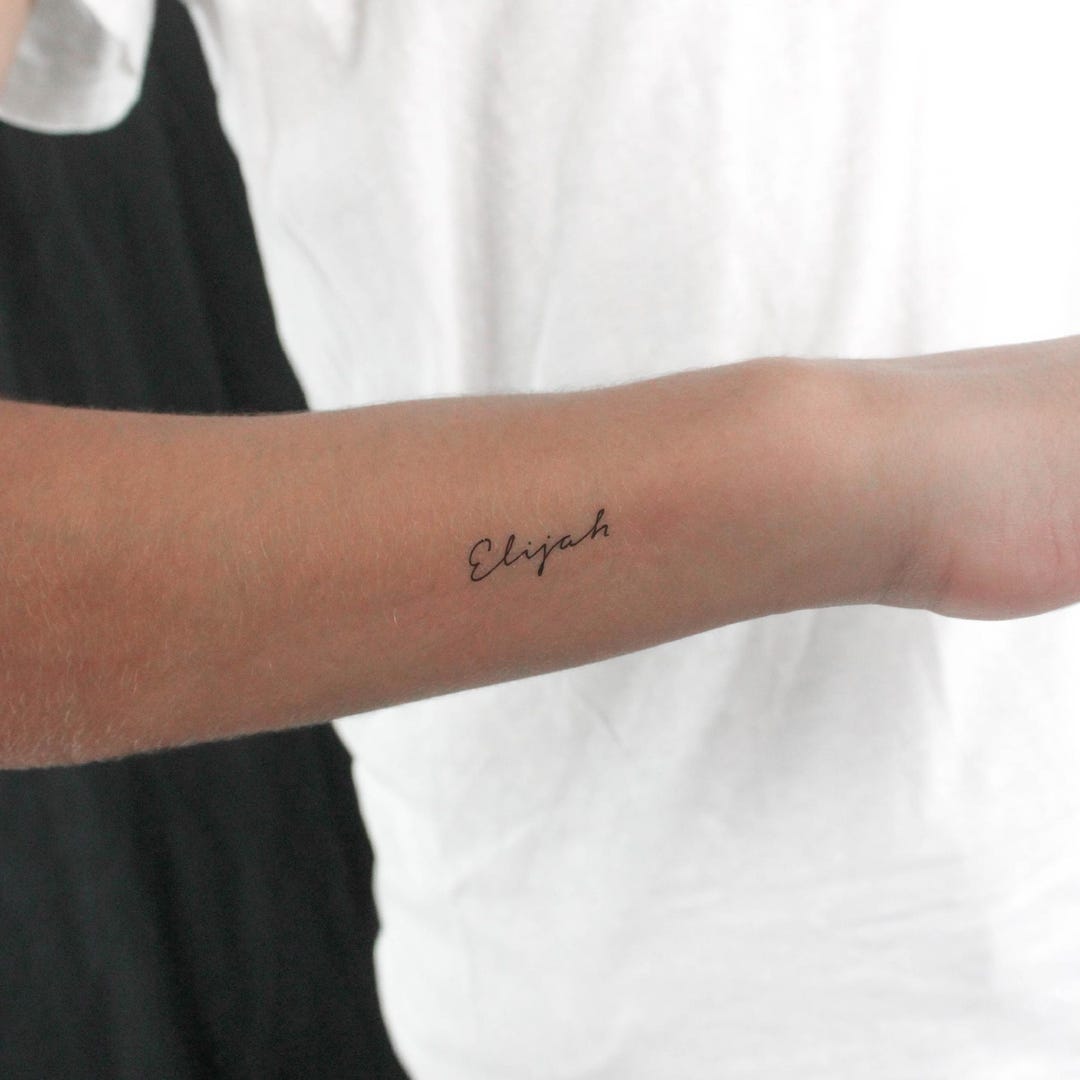 Elijah Temporary Tattoo (set of 3) - Etsy