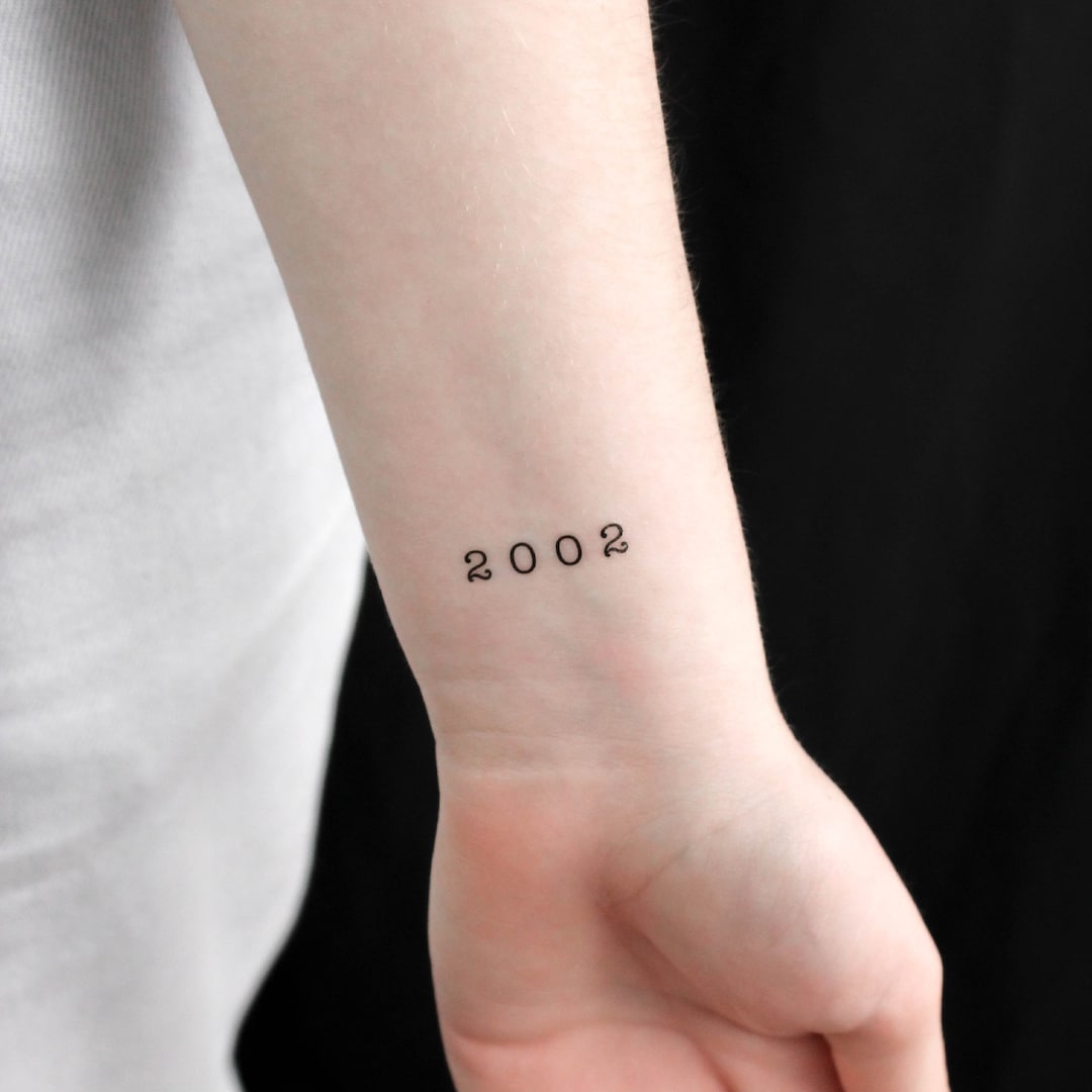 2002 Birth Year Temporary Tattoo (set of 3) - Etsy
