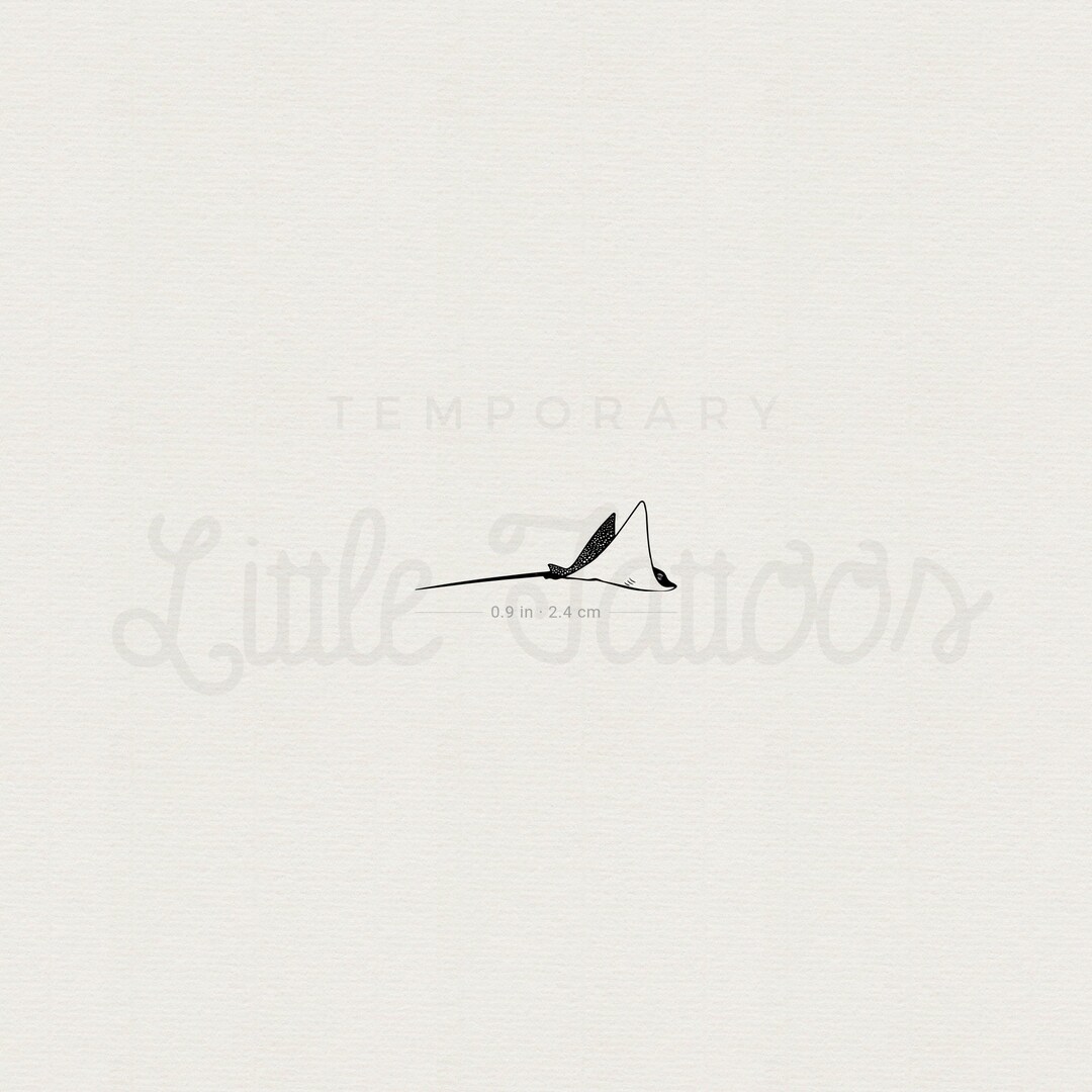 Spotted Manta Ray Temporary Tattoo set of 3 - Etsy