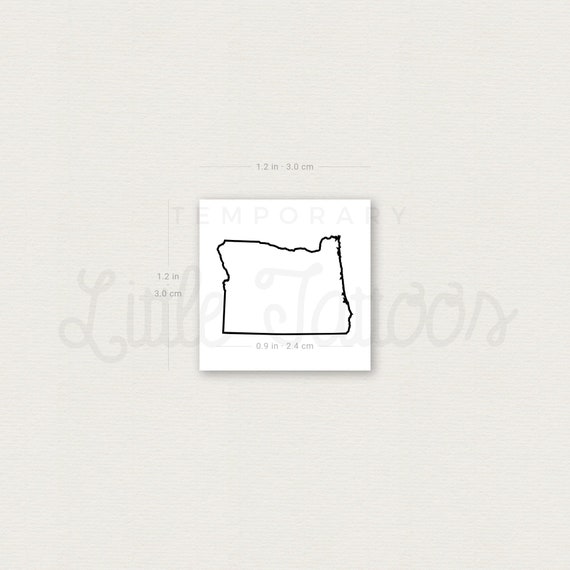 Oregon State Outline Tattoos 429 Portland Tattoo Stock Photos,
