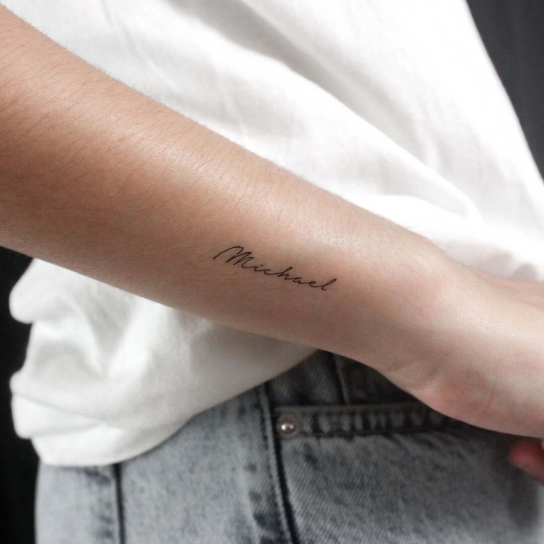 Michael Temporary Tattoo (set of 3) - Etsy