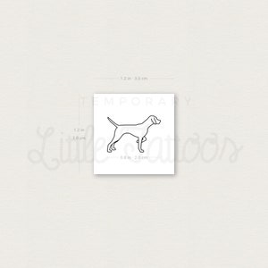 Pointer Temporary Tattoo (set of 3) - Etsy