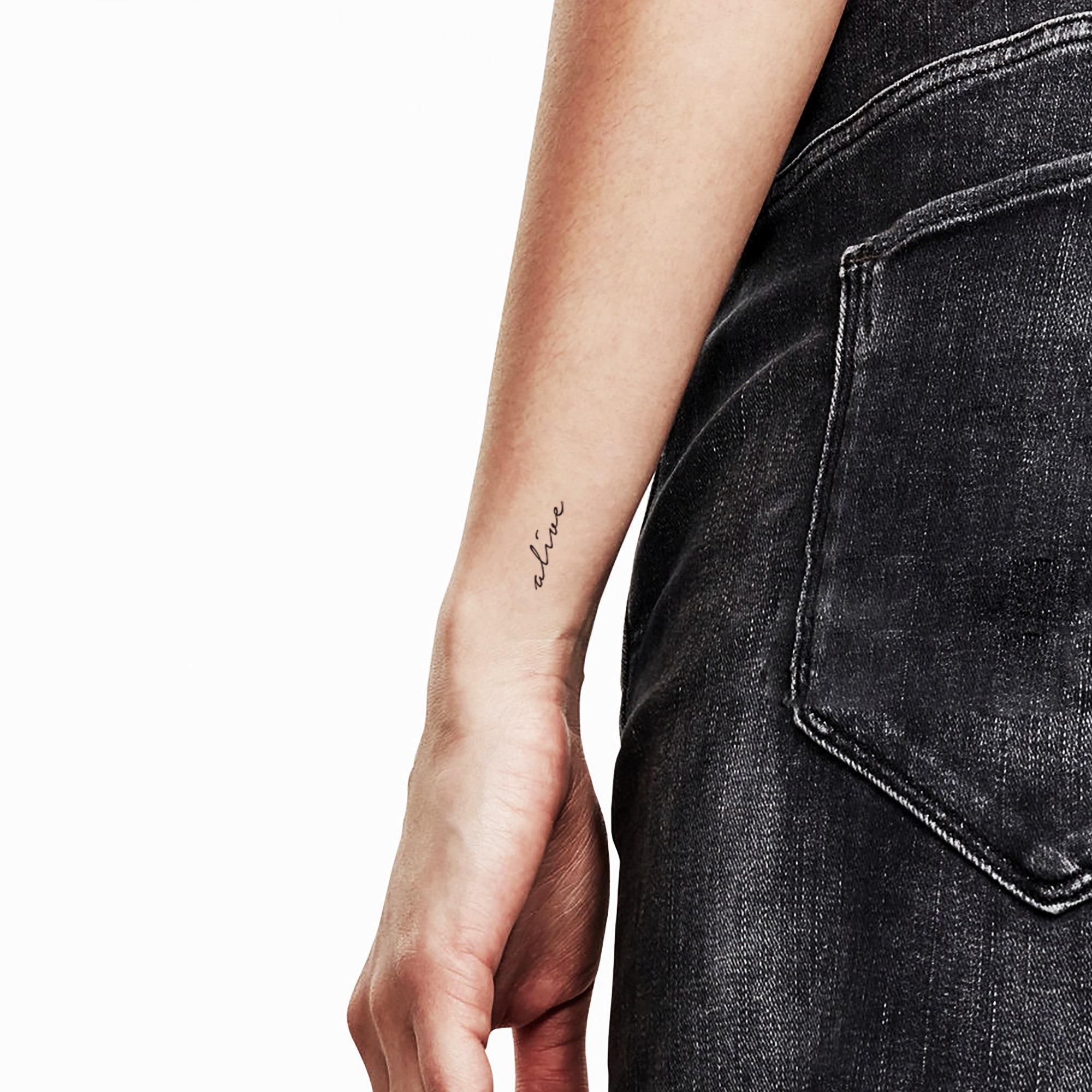 Alive Temporary Tattoo set of 3 - Etsy