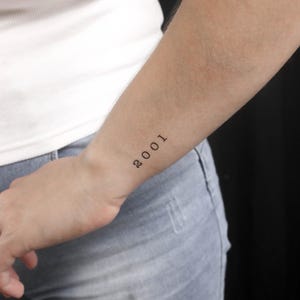 2001 Birth Year Temporary Tattoo (set of 3) - Etsy