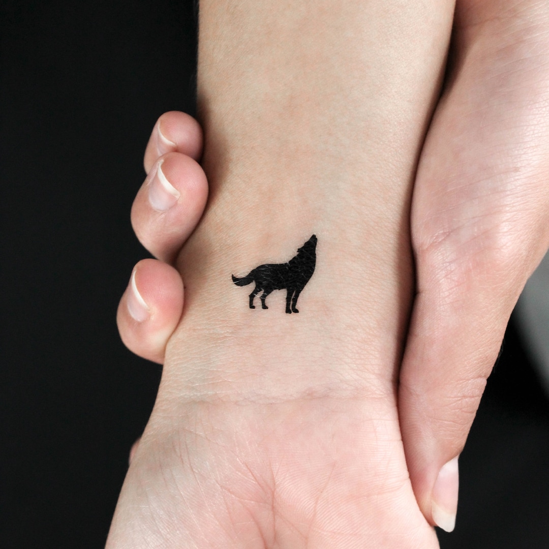 Wolf Temporary Tattoo (set of 3) - Etsy