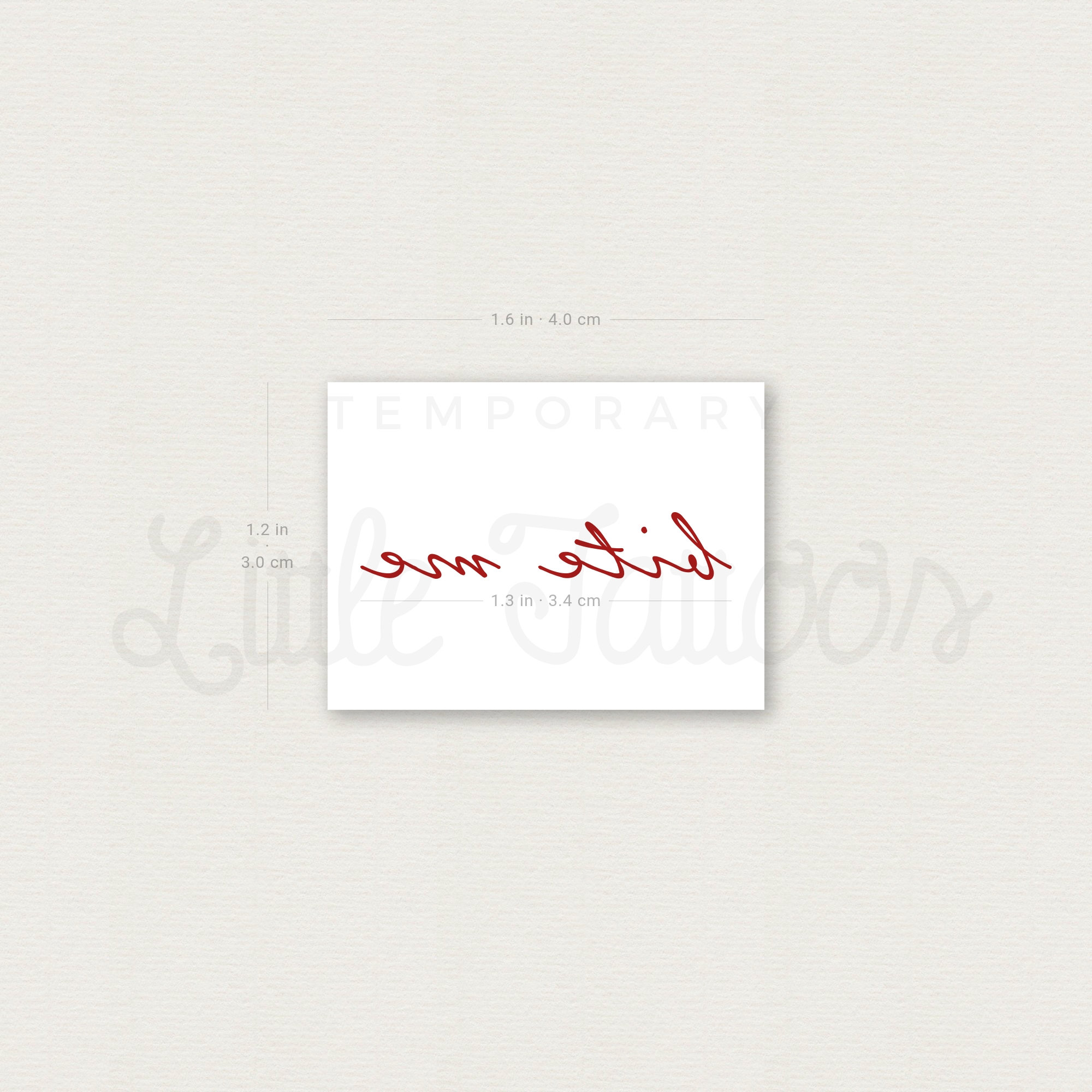 Bite Me Temporary Tattoo (set of 3) - Etsy